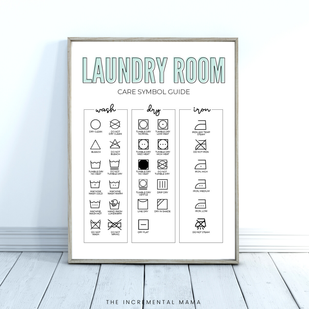 Laundry Printables - Instant Download – The Incremental Mama